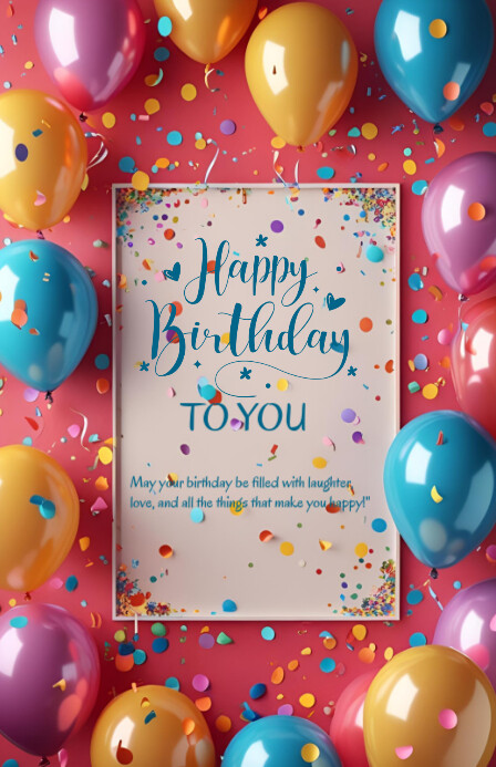 Happy birthday template 2025 | PosterMyWall