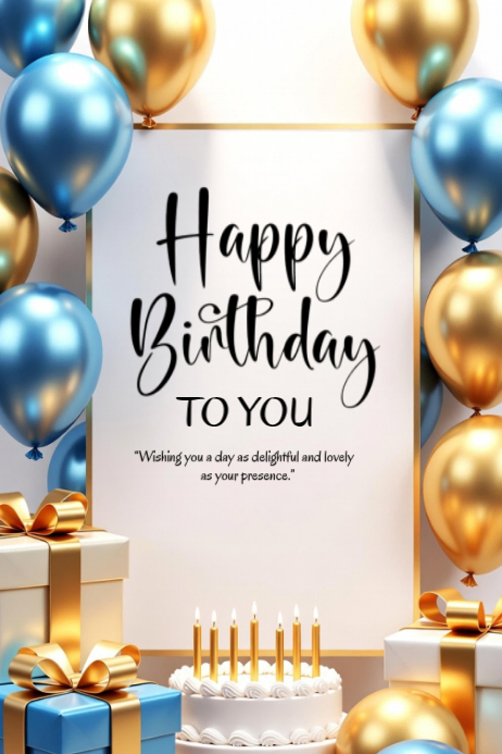 Happy Birthday Template 2025 | PosterMyWall
