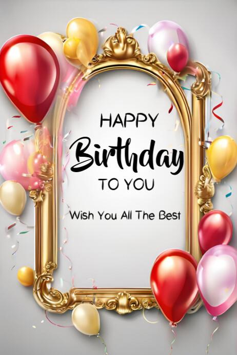 Happy Birthday Template 2025 | PosterMyWall