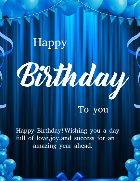Happy birthday template 2025 | PosterMyWall