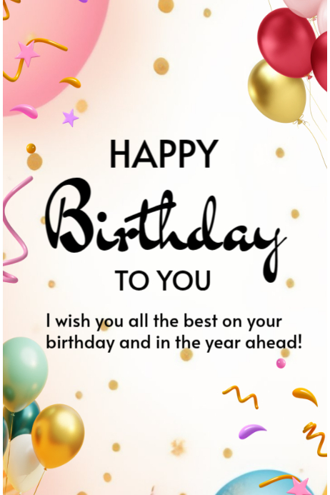 Happy birthday template 2025 | PosterMyWall