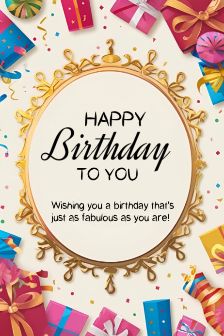 Happy birthday template 2025 | PosterMyWall