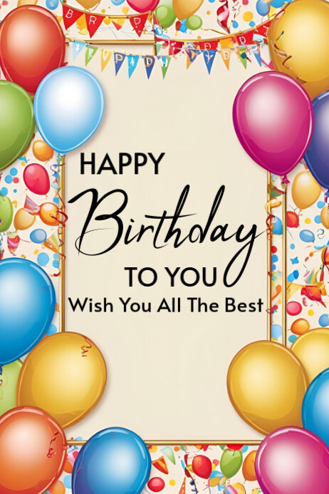 Copy of Happy birthday template 2025 | PosterMyWall