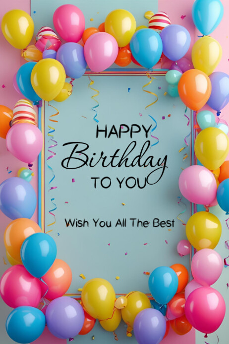 Happy birthday template 2025 | PosterMyWall
