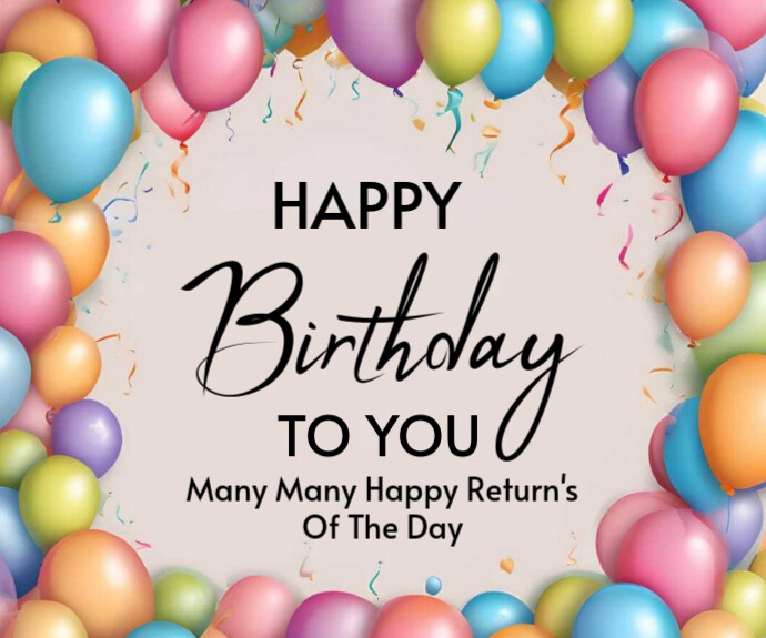 Happy birthday template 2025 | PosterMyWall