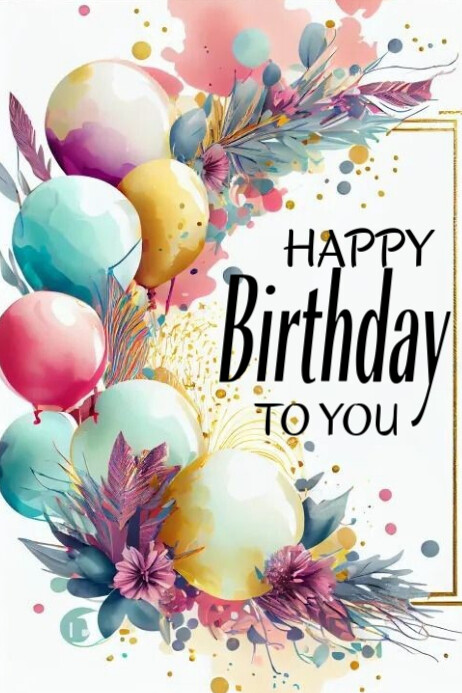 Happy birthday template 2025 | PosterMyWall