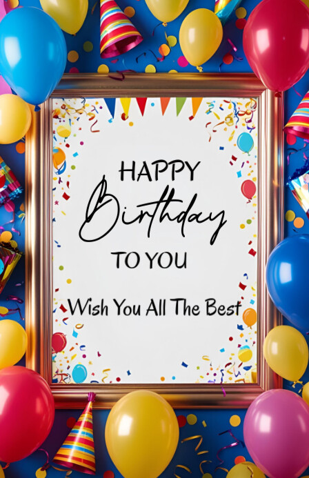 Happy Birthday Template 2025 | PosterMyWall