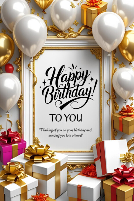 Happy Birthday Template 2025 | PosterMyWall