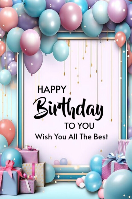Happy birthday template 2025 | PosterMyWall