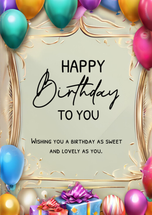 Happy birthday template 2025 | PosterMyWall