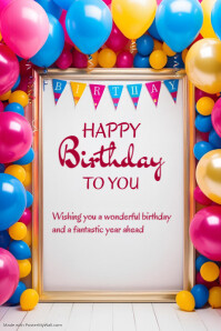 Happy Birthday Poster Template 2025 | PosterMyWall