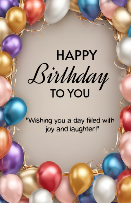 Happy birthday Template 2025 | PosterMyWall
