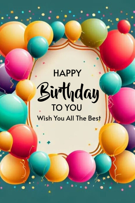 Happy birthday template 2025 | PosterMyWall