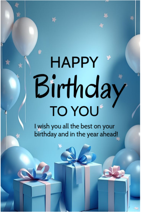 Happy birthday template 2025 | PosterMyWall