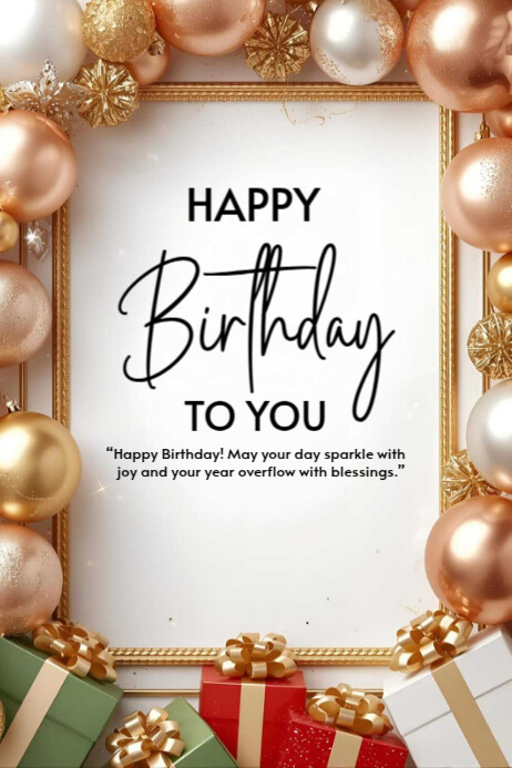 Happy birthday template 2025 | PosterMyWall