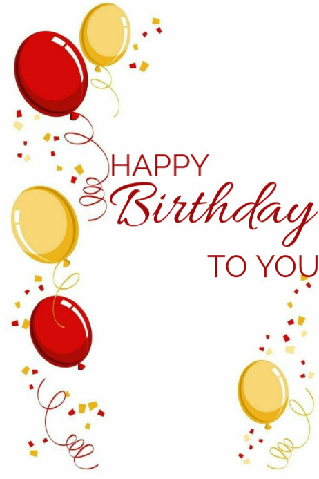 Happy birthday template 2025 | PosterMyWall