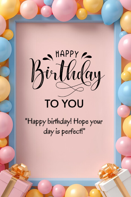 Happy birthday template 2025 | PosterMyWall