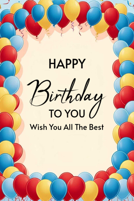 Happy birthday template 2025 | PosterMyWall