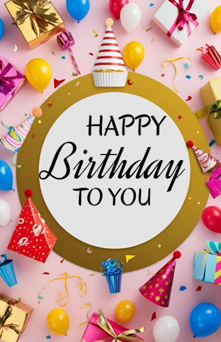 Happy birthday template 2025 | PosterMyWall