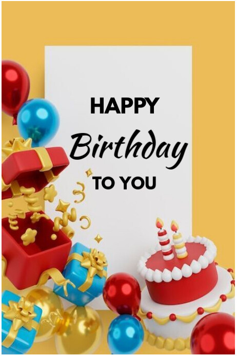 Happy birthday template 2025 | PosterMyWall