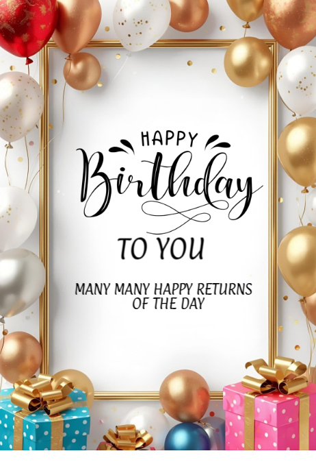 Happy birthday template 2025 | PosterMyWall