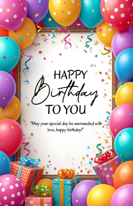 Happy birthday template 2025 | PosterMyWall