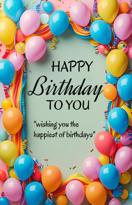 Happy birthday template 2025 | PosterMyWall
