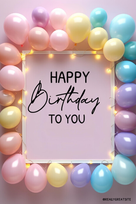 Copy of Happy birthday template 2025 | PosterMyWall
