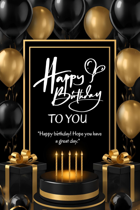 Happy Birthday Template 2025 | PosterMyWall