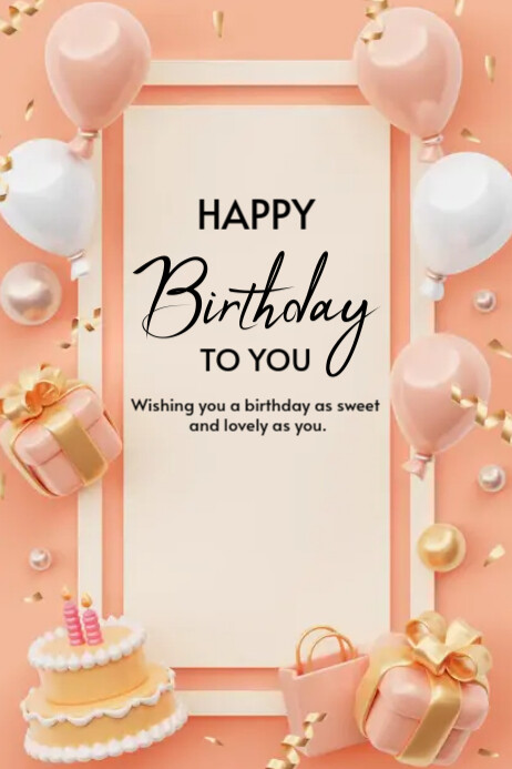 Happy birthday template 2025 | PosterMyWall