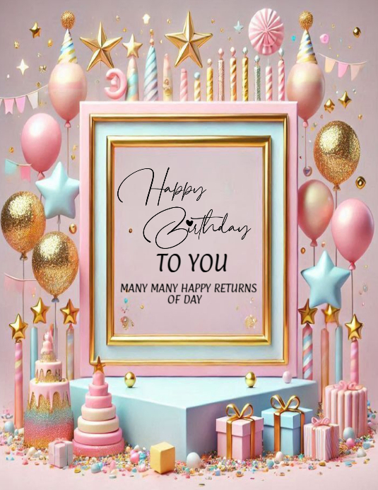 Happy birthday template 2025 | PosterMyWall