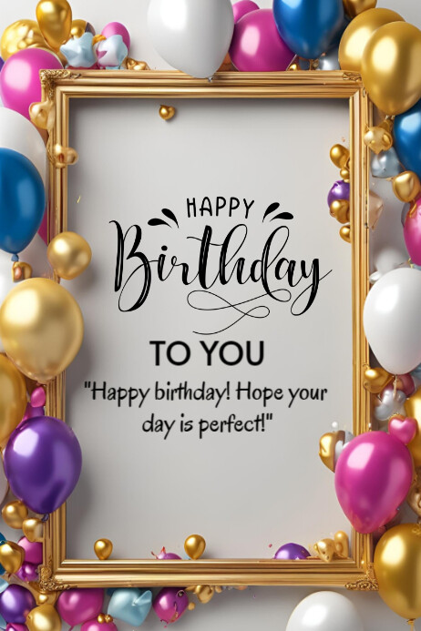 Happy birthday template 2025 | PosterMyWall
