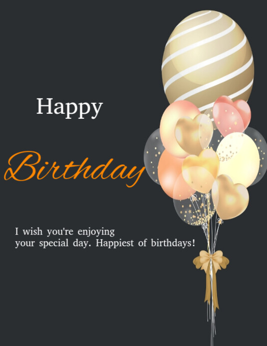 Happy birthday template 2025 templaat | PosterMyWall