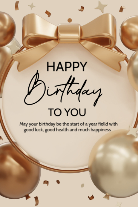 Happy birthday template 2025 | PosterMyWall
