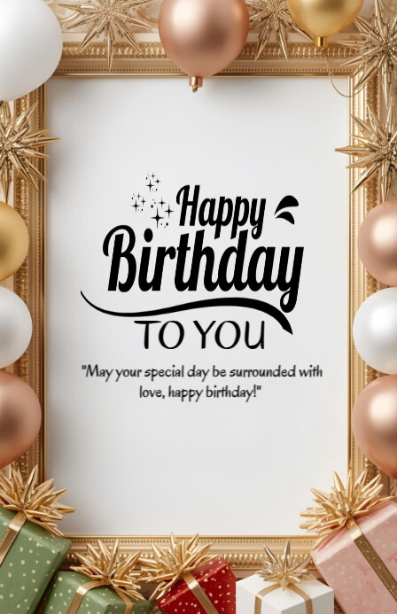 Happy birthday template 2025 | PosterMyWall
