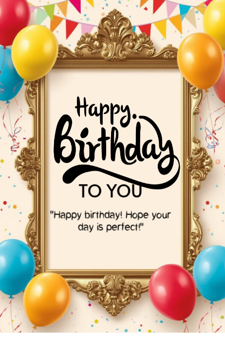 Happy birthday template 2026 | PosterMyWall