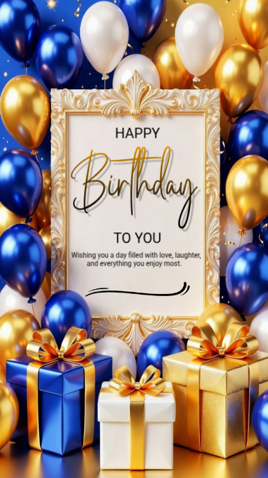 Happy Birthday Template 2026 | PosterMyWall