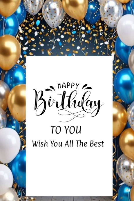 Happy birthday template 2026 | PosterMyWall