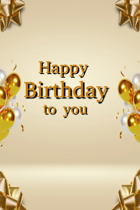 Plantilla de Happy birthday template 2026 | PosterMyWall