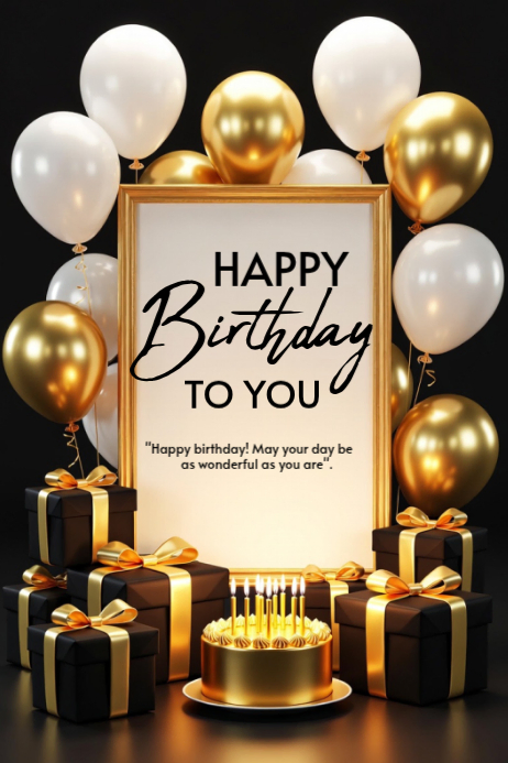 Happy birthday template 2026 | PosterMyWall