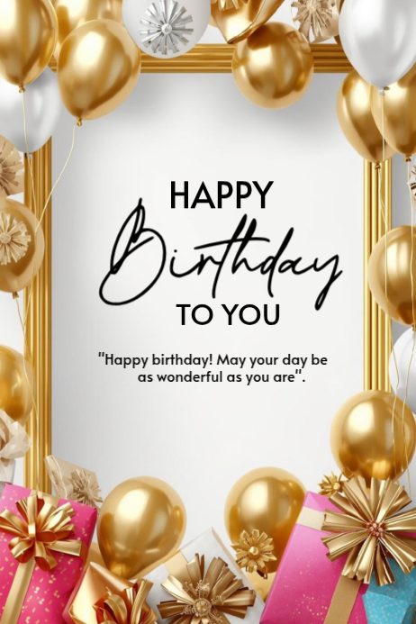 Happy birthday template 2026 | PosterMyWall
