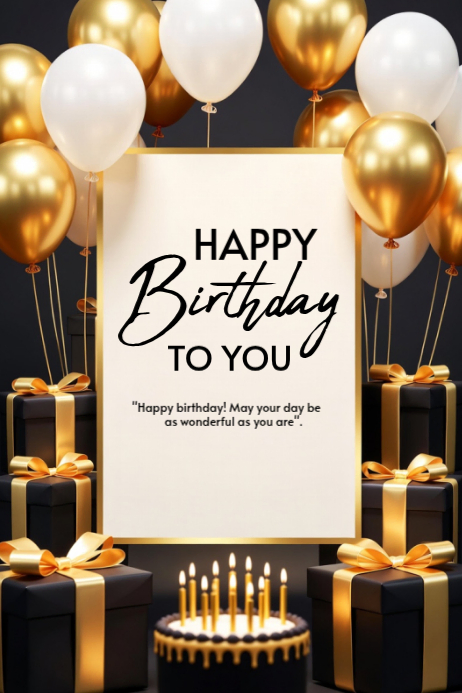 Happy birthday template 2026 | PosterMyWall