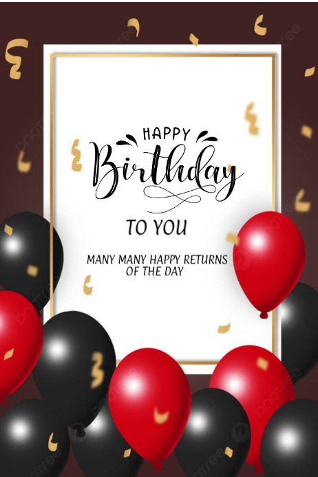 Plantilla de Happy birthday template 2026 | PosterMyWall