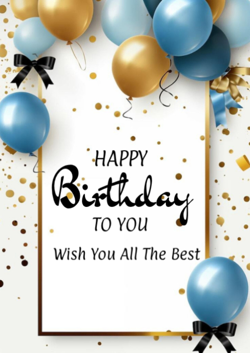 Plantilla de Happy birthday template 2026 | PosterMyWall