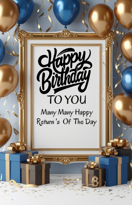 Happy birthday template 2026 | PosterMyWall