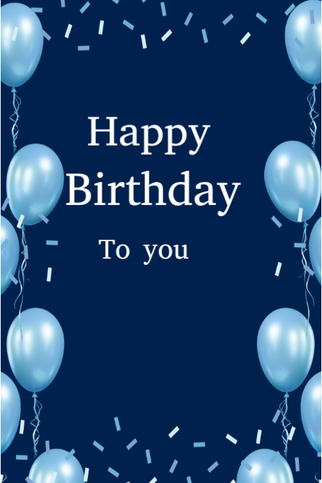 Happy birthday template 2026 | PosterMyWall