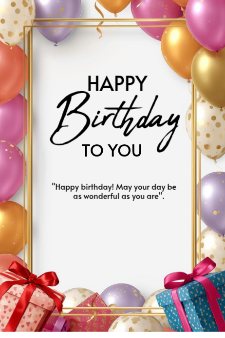 Happy birthday template 2026 | PosterMyWall