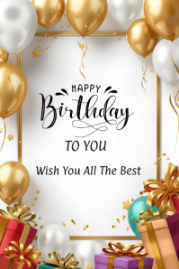 Happy birthday template 2026 | PosterMyWall