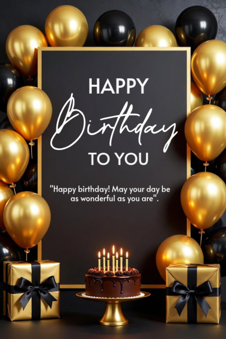 Happy birthday template 2026 | PosterMyWall
