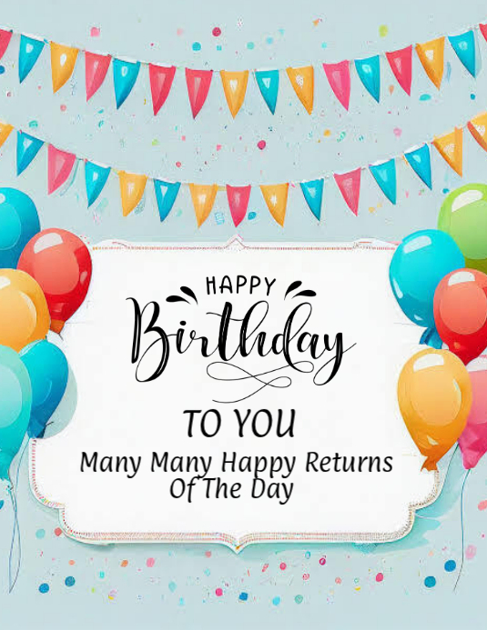Happy birthday template 2026 | PosterMyWall